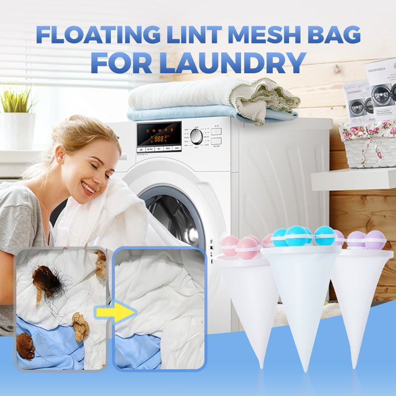 🎉Hot Sale 50% OFF🎉Floating Lint Mesh Bag For LaundryFloating Hair Filt ...