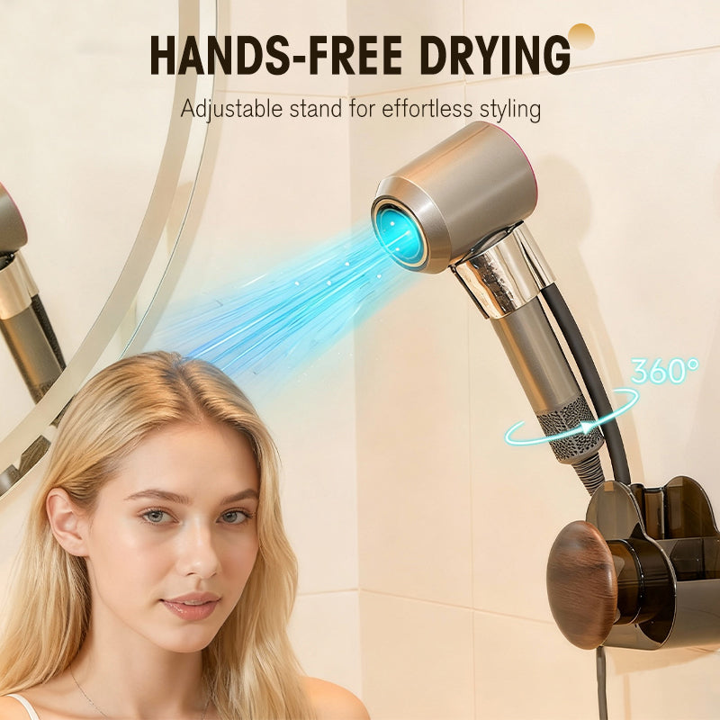 No-Drill Hair Dryer Holder with Suction Cup – letemall